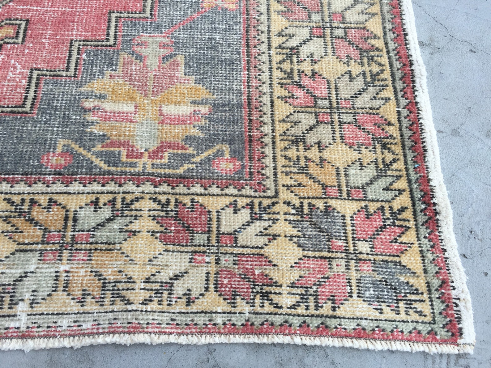 Pink Oushak Rug8'9'x4'6'ftİnterior Designer - Etsy