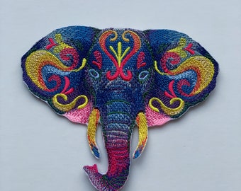 Small Elephant Patch Elephant Iron on Patch Elephant Embroidered Patch ...
