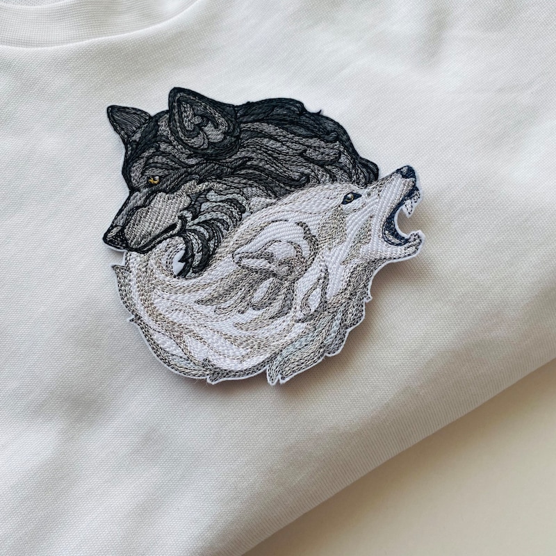 Wolf Applique - Etsy