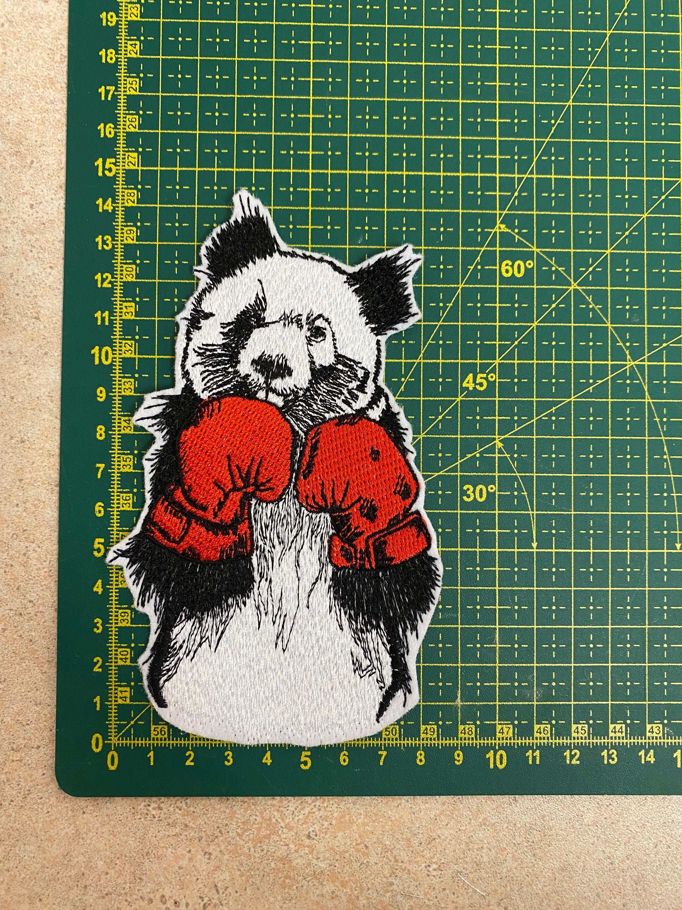 Boxing Gloves Panda Patch, Boxer Panda Iron on Badge, Kick Box Sporty ...