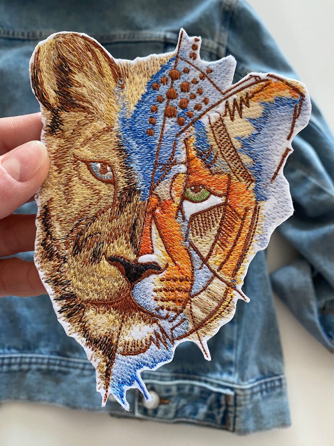 Lion Iron on Patch, Jungle Animal Sew on Patch, Predator Sew on Patch ...