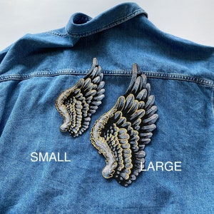 Embroidered Wings Patch, Iron on Clothes Decor, Applique for Jeans ...