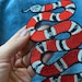 Coral Red Snake Iron on Patch, Cobra Badge, Rattlesnake Sew on Applique ...