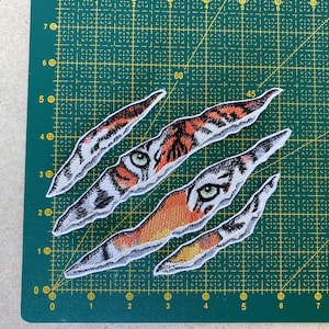 Tiger Claw Iron on Patch: Jungle Animal Sew on Applique - Etsy