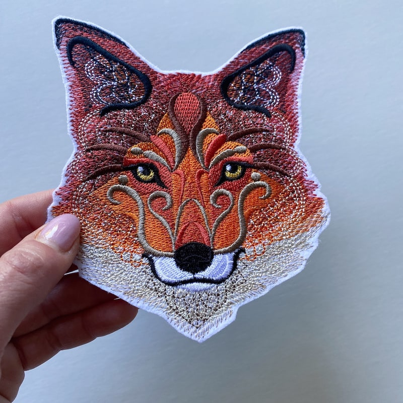 Embroidered Fox Patches - Etsy