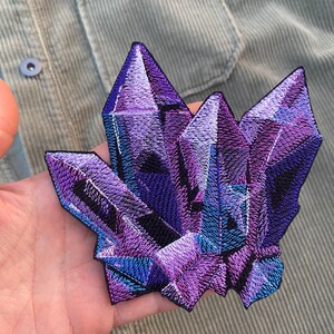 Crystal Iron on Patch, Gems Patch, Iron on Embroidered Patch, Crystal ...