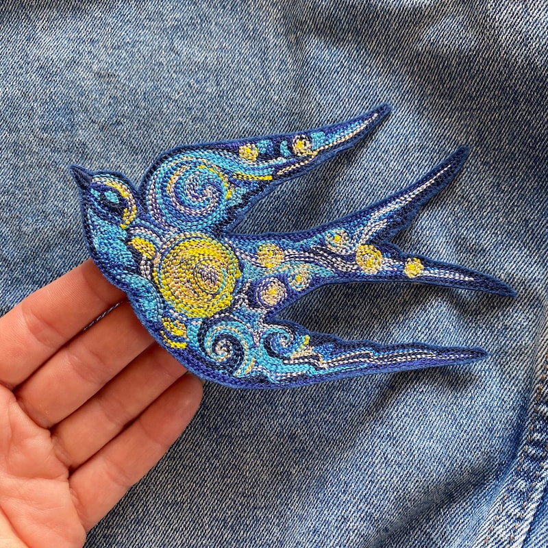Swallow Applique - Etsy