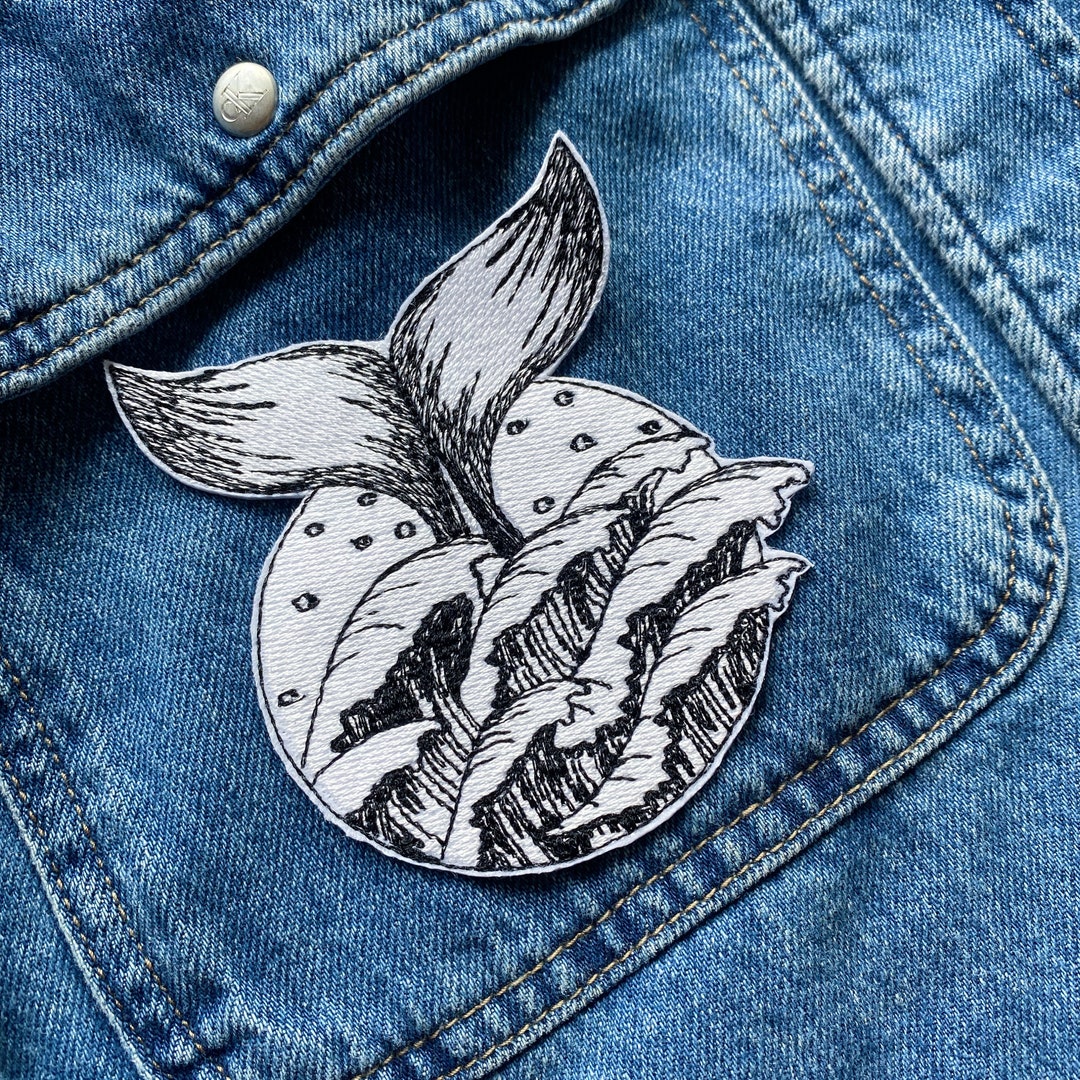 Ocean Whale Patch, Patches for Jackets, Iron on Badge for Backpack ...