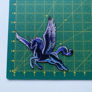 Embroidered Iron on Pegasus Patch, Fantasy Mystical Creature Clothing ...