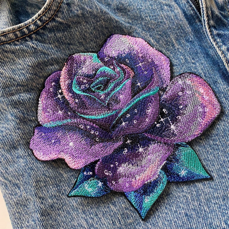 Rose Patch Iron On - Etsy