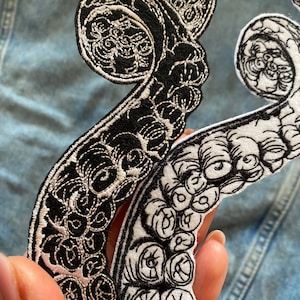 Octopus Tentacle Iron on Patch: Ocean Creature Applique - Etsy