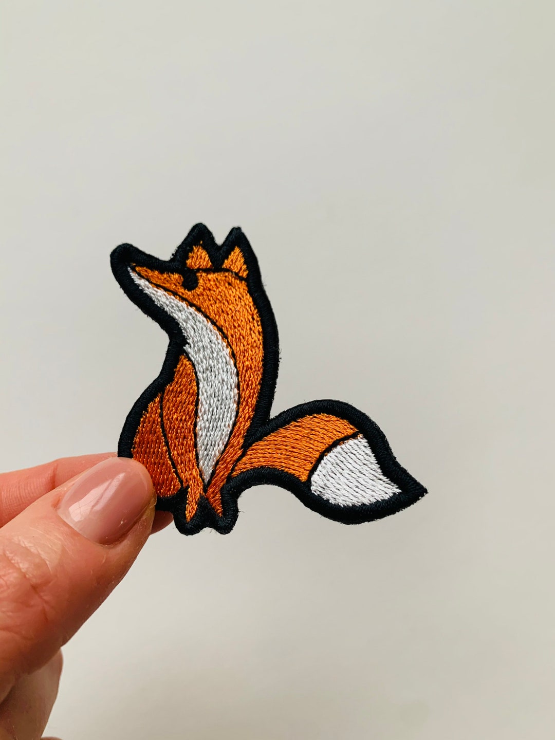 Embroidered Fox Iron on Patch. Embroidered Sew on Patch - Etsy