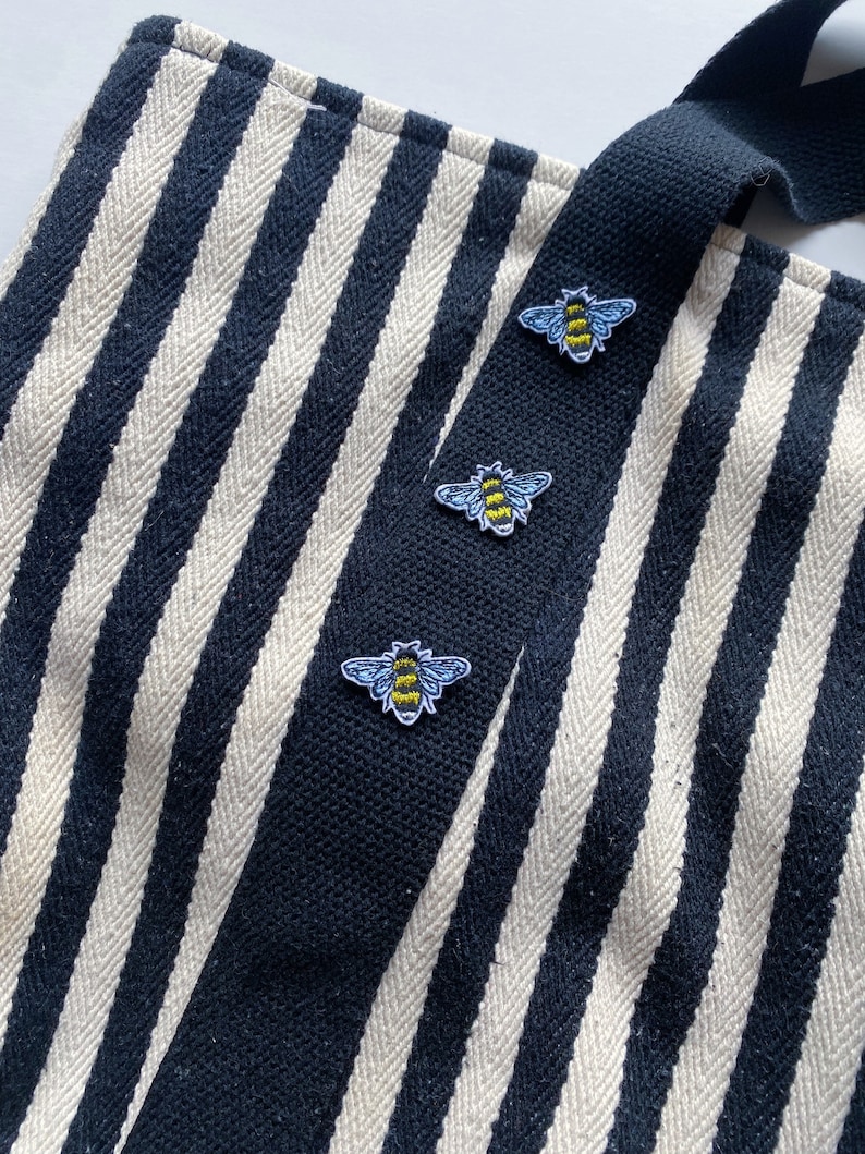 Tiny Bee Fusible Patch Bumblebee Insect Applique Honey Bee - Etsy