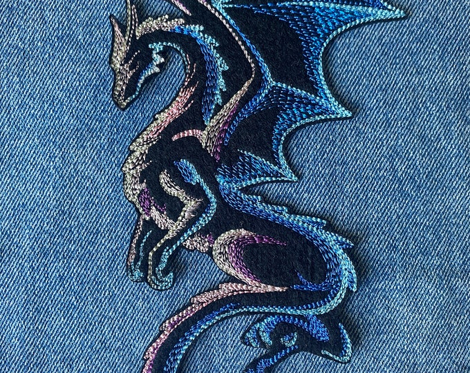 Big Embroidered Dragon Patch, Dragon Patches, Iron on Patch ...