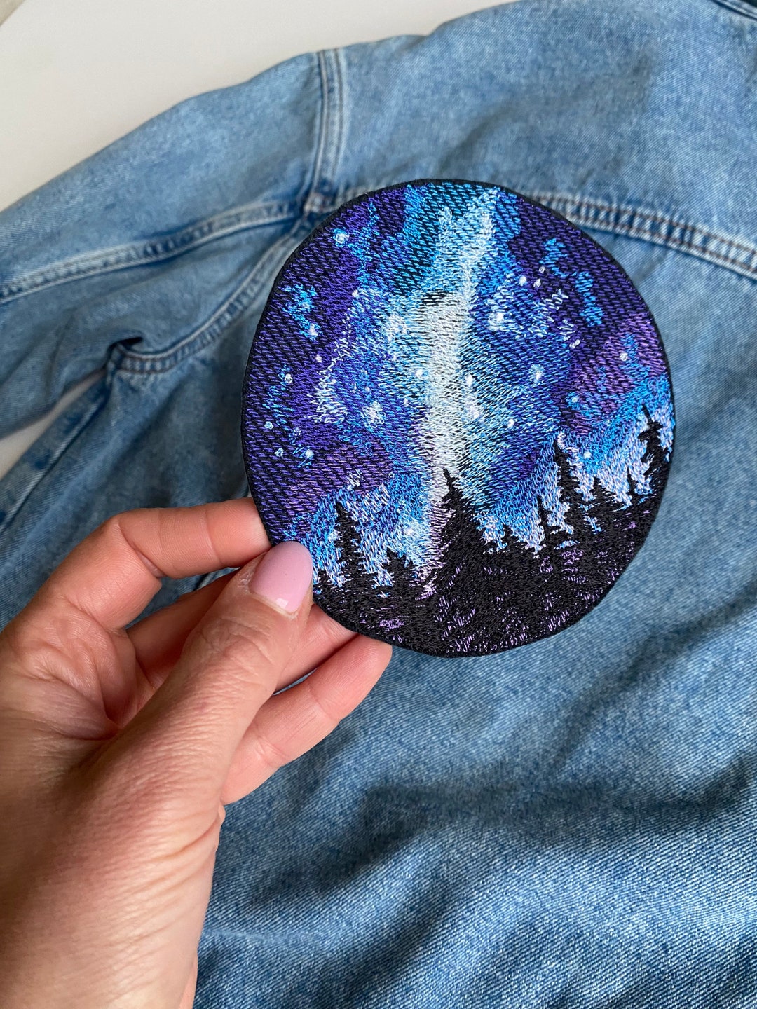 Night Sky Patch Iron On, Milky Way Sew on Badge, Clothes DIY Decor ...