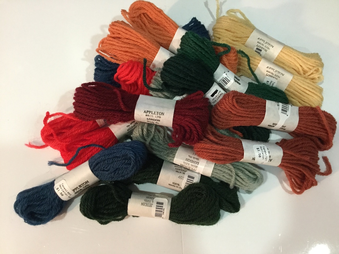 Appleton 4ply Tapestry Wool Yarn for Needlepoint 1.50 per Skein - Etsy