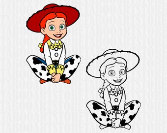 Jessie Toy Story Jessie svg Jessie Stencil toy story | Etsy