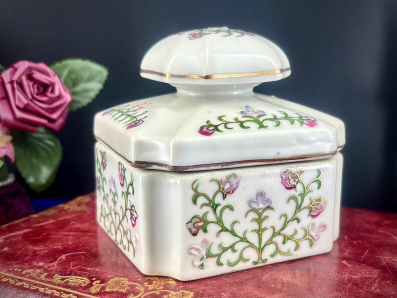 Vintage Art Deco Style Trinket Box - Etsy