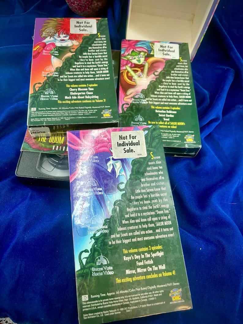 Sailor Moon the Doom Tree Series VHS Set - Etsy Canada