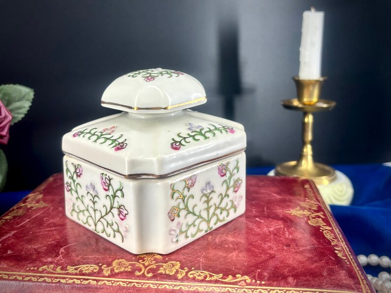 Vintage Art Deco Style Trinket Box - Etsy