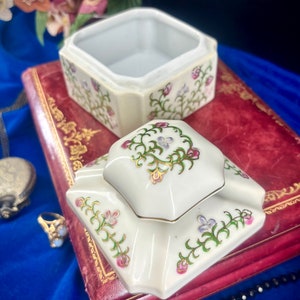 Vintage Art Deco Style Trinket Box - Etsy