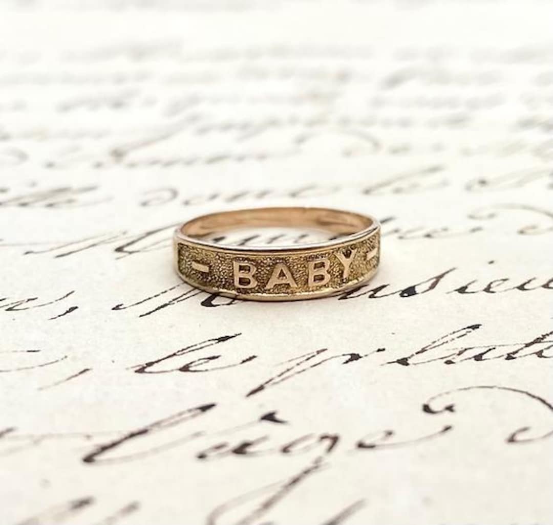 Antique Gold Baby Ring. 14k Gold Vintage Jewelry - Etsy