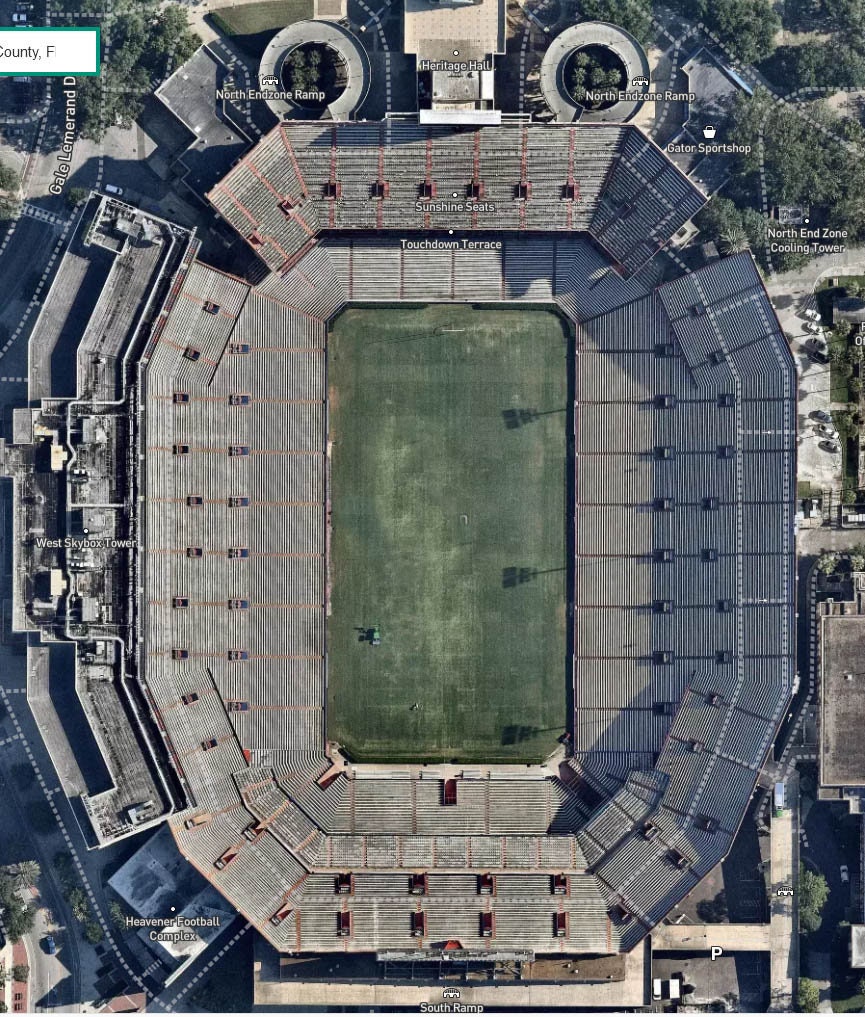 Florida Football Stadium SVG Vector File for Laser Cut Model - Etsy