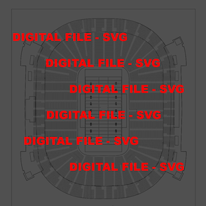 Michigan Football Stadium SVG Vector File for Laser Cut Model - Etsy