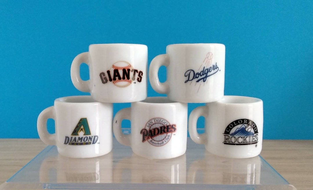 Vintage National League West Mini Mugs/baseball Collectible Mugs ...