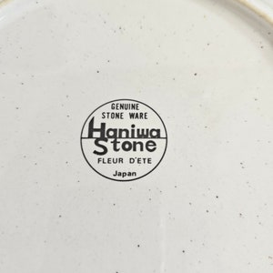 Vintage Haniwa Stone Fleur D'ete Dinner Plates Set of 2/vintage ...