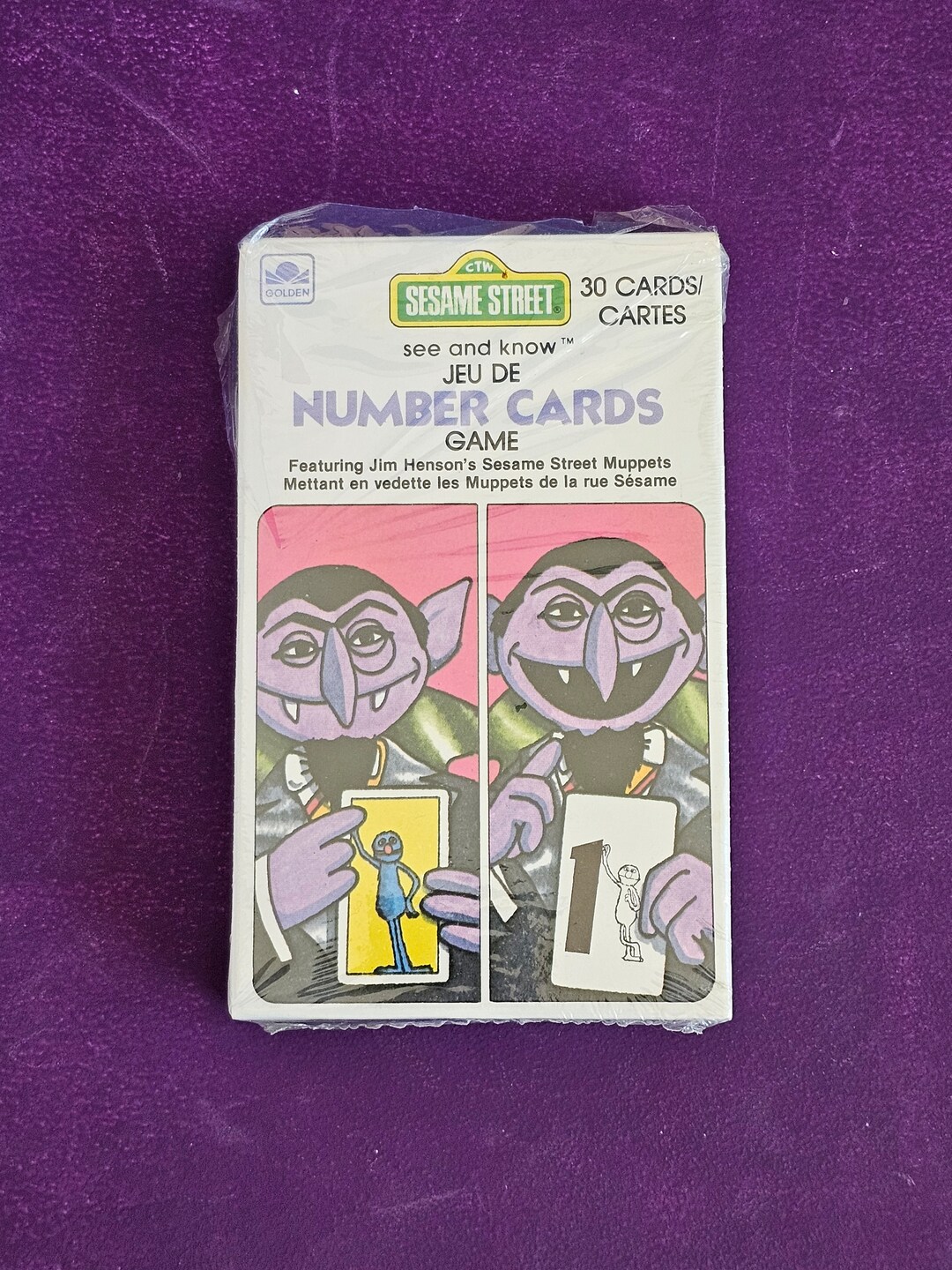 Sesame Street Number Cards/vintage Sesame Street Educational Flash ...