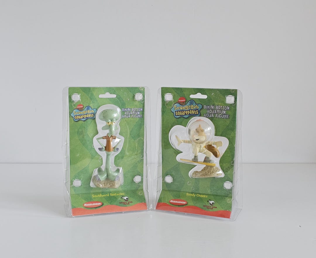 Vintage Spongebob Squarepants Bikini Bottom Aquarium Aqua Figure ...
