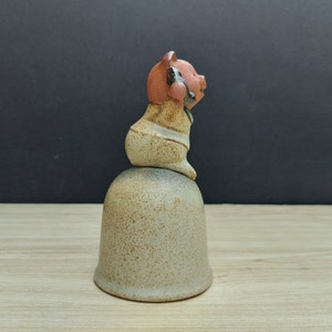 UCTCI Stoneware Pig Bell/vintage Dinner Drink Bell/ Vintage Pig Home ...