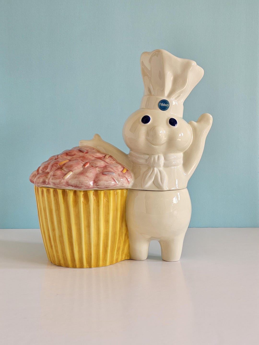 Pillsbury Doughboy Funfetti Cookie Jar 2001 New in Box/vintage Cookie ...