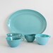 Vintage Turquoise Melmac Mug Cream Sugar Serving Platter Set/vintage ...