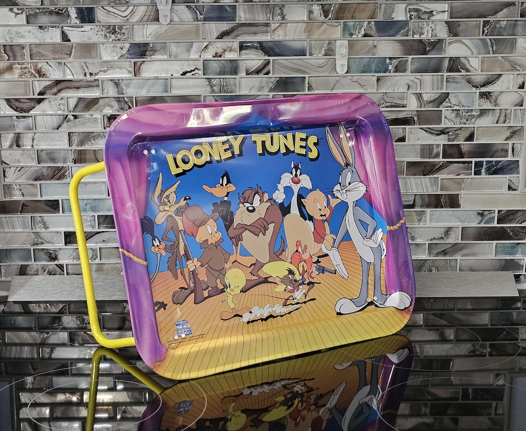 Vintage Looney Tunes Metal Folding Bed Tray/vintage Folding Metal Lap ...