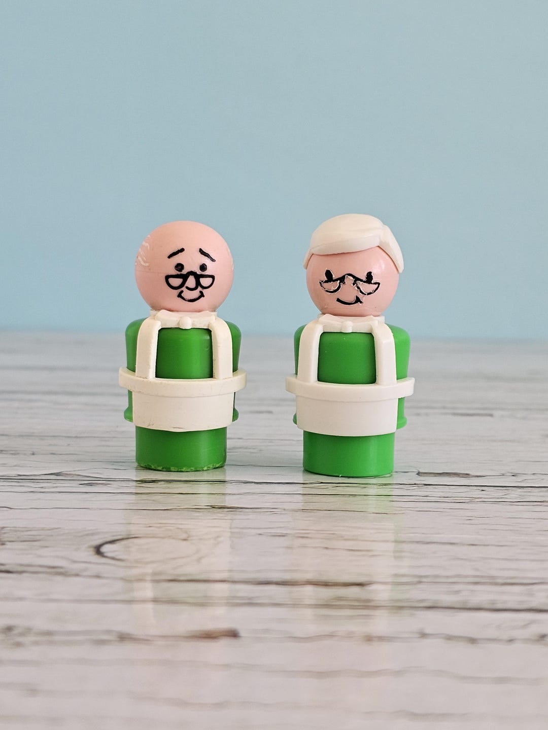 Vintage Fisher Price Sesame Street Little People, Mr and Mrs Hooper - Etsy