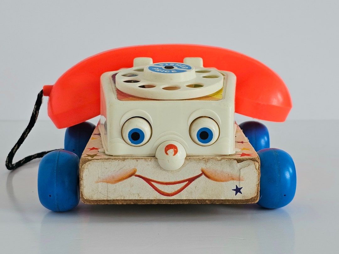 Vintage Fisher Price Chatter Phone Pull Toy 1961/vintage Fisher Price ...