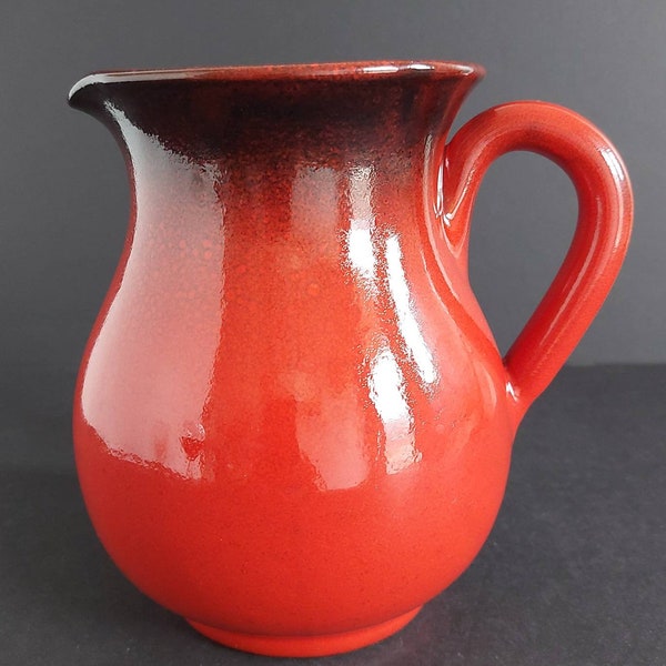 Red Ceramic Pitcher - Etsy
