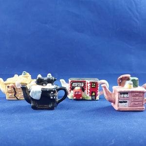 Red Rose Miniature Tea Pots/vintage Red Rose Tea Miniature Tea Pots ...