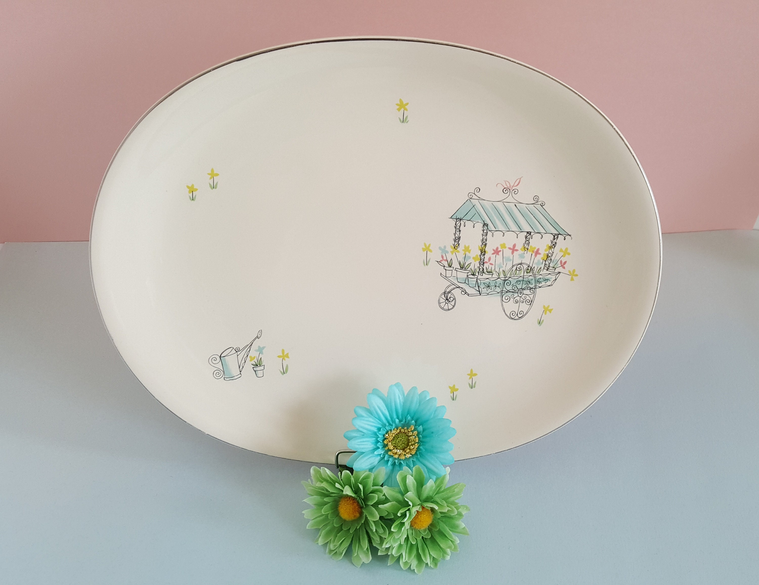 Johnson brothers samba flower power serving set Kitchen & Dining Home ...