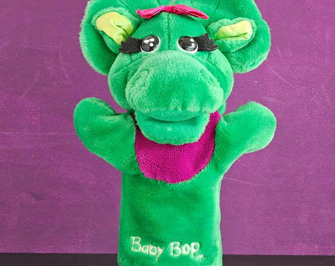 Vintage Baby Bop Hand Puppet/vintage Barney the Dinosaur Character ...
