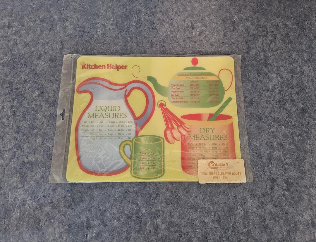 Kitchen Helper Measurement Counter Mat/conimar Baking Mat With ...