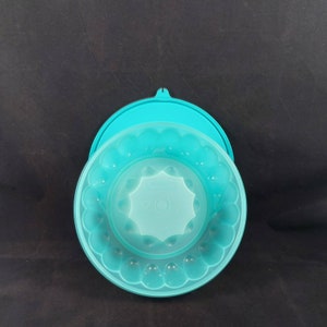 Tupperware Jello Mold/vintage Tupperware Teal Blue Fluted Mold Ring ...
