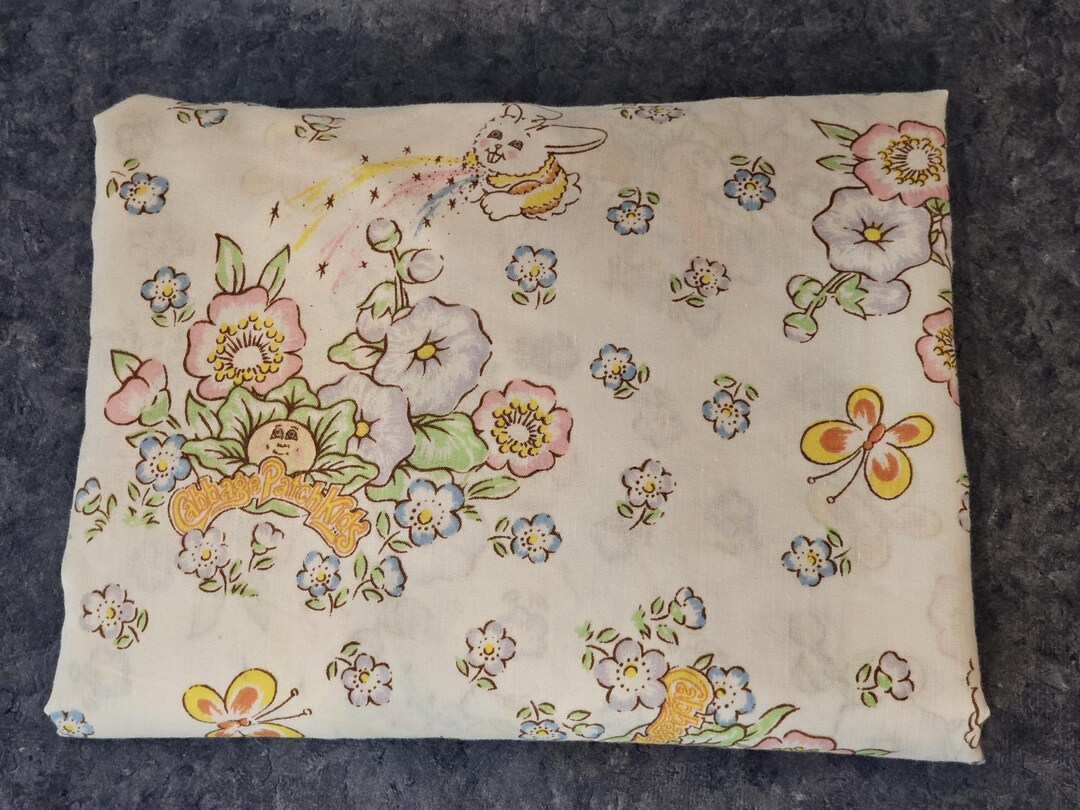 Vintage Cabbage Patch Kids Twin Fitted Sheet or Craft Fabric/1980's ...