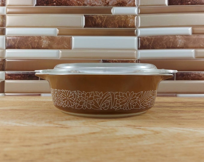 Vintage Pyrex Woodland Cinderella Mixing Bowl Set of 3, Woodland Brown ...