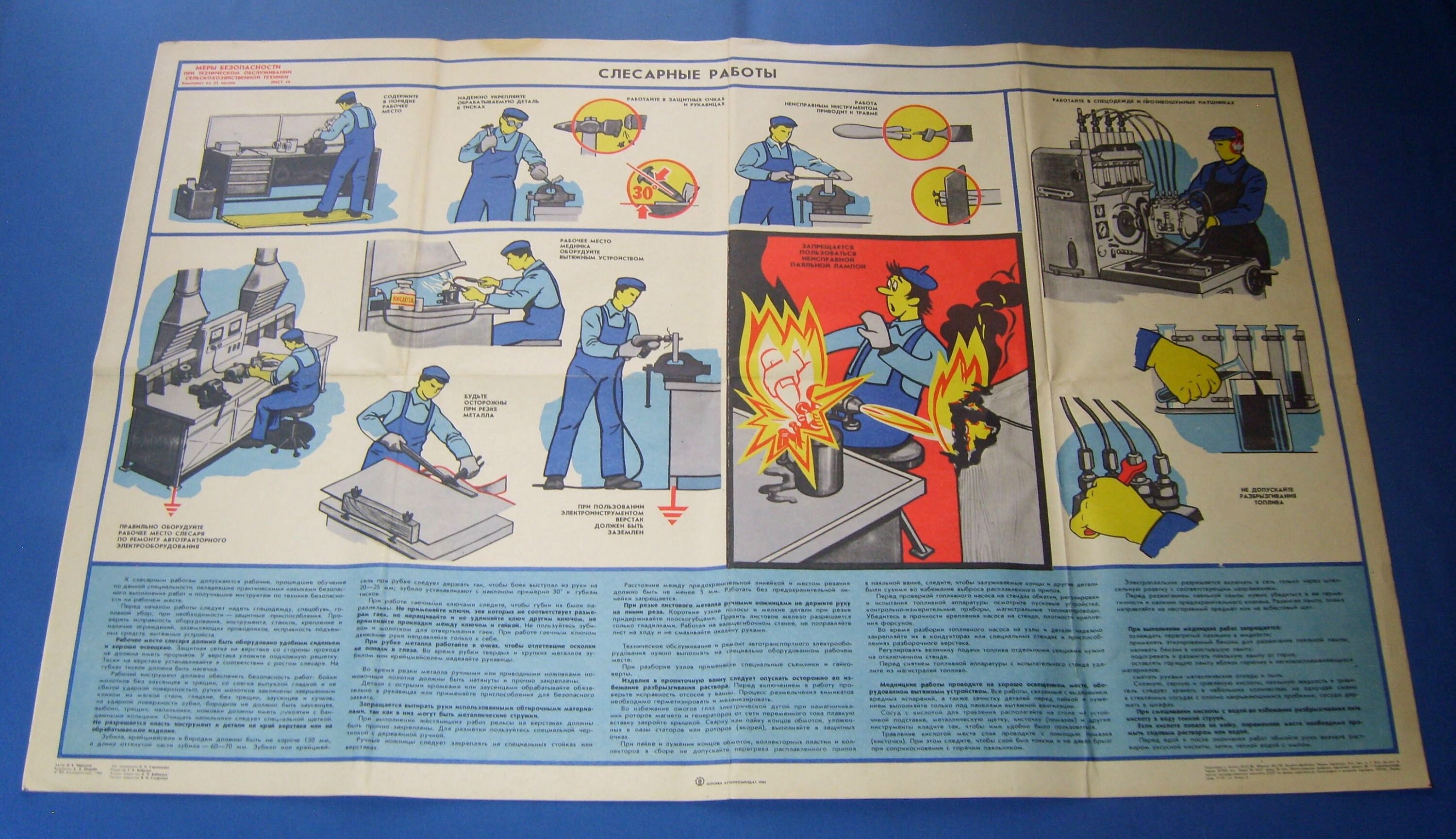 Double Sided Poster Vintage Poster Locksmithing Work Work on - Etsy ...