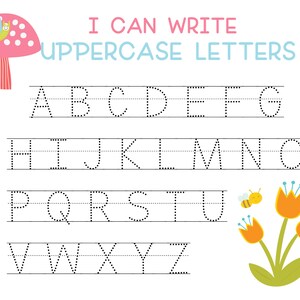 Alphabet Tracing Sheet Handwriting Practice Sheet Uppercase Lowercase ...