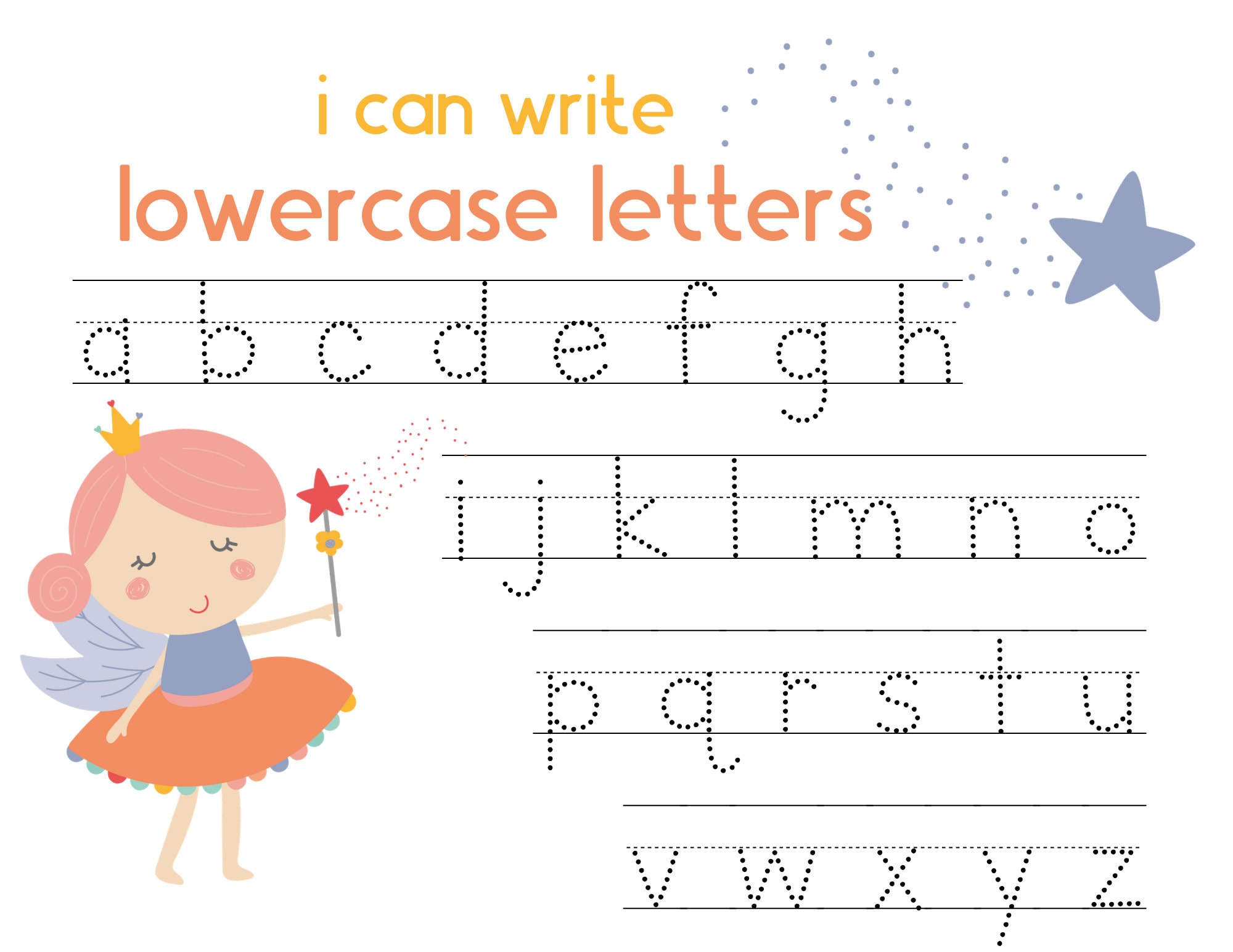 Alphabet Tracing Sheet Handwriting Practice Sheet Uppercase Lowercase ...