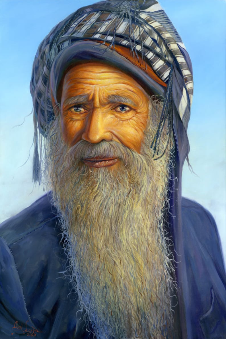 Jewish Eyes Resident of Jerusalem Painting on Vintage - Etsy